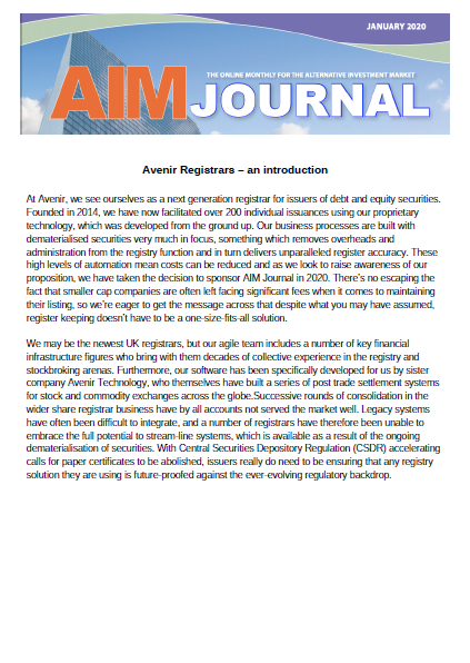 Avenir Registrars – an introduction - Avenir Registrars